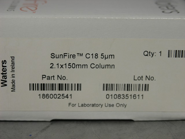 labstuff.eu - HPLC Column Waters SunFire 186002541 NEW