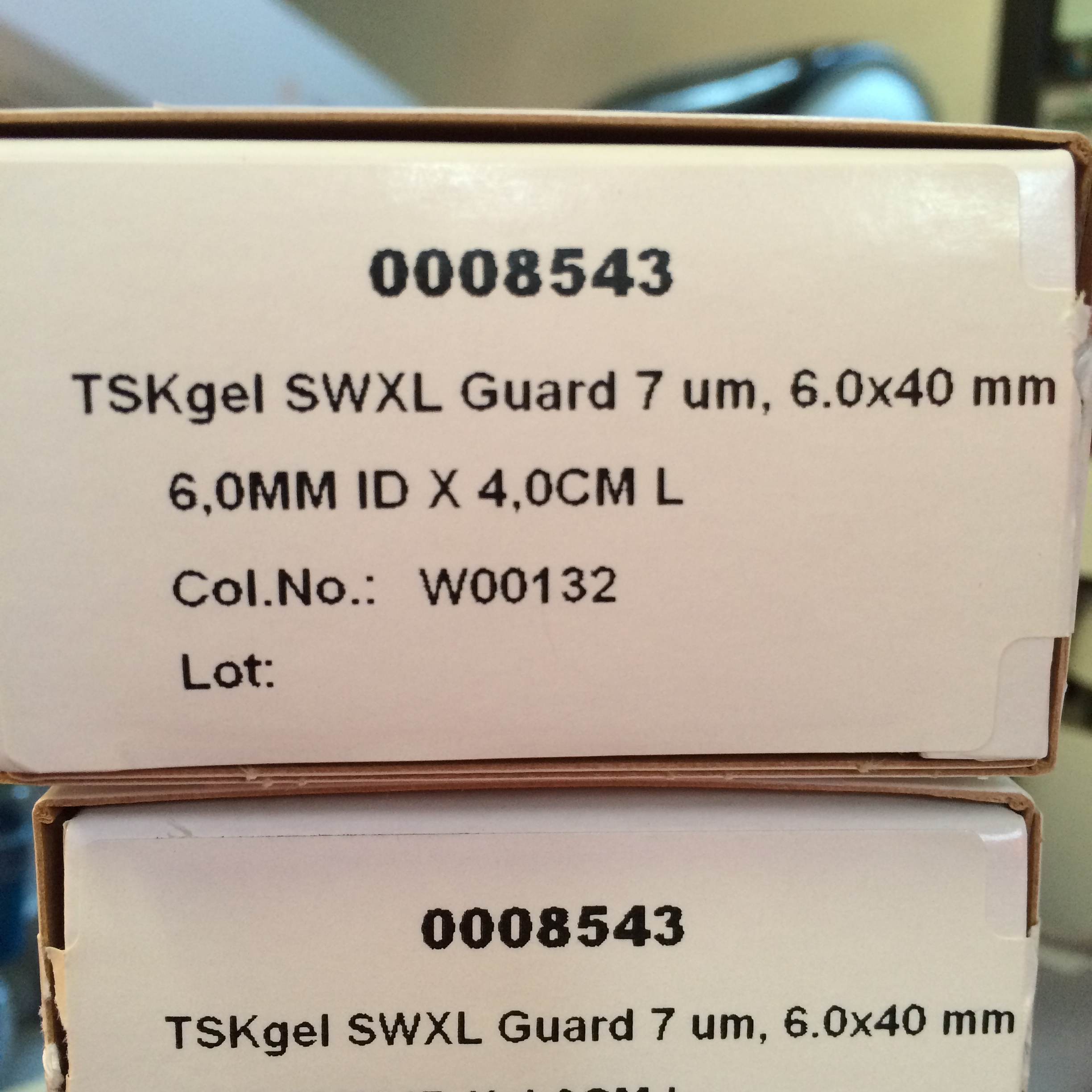 labstuff.eu - Tosoh TSKgel® SWxl Guard phase diol, L × I.D. 4 cm × 6 mm ...