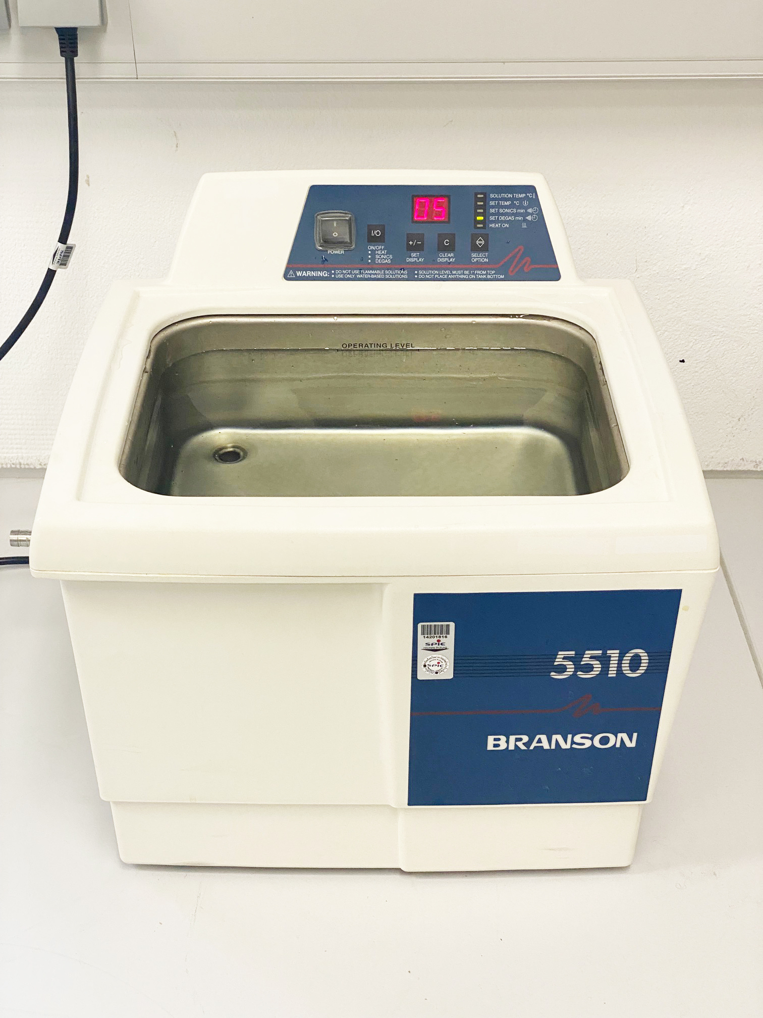 labstuff.eu - BRANSON BRANSONIC Ultrasonic Bath 5510E-DTH, 9.5 liters ...