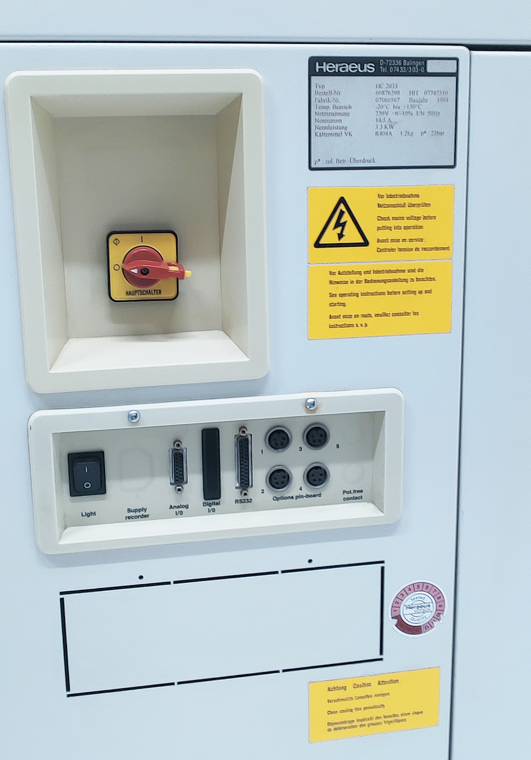 labstuff.eu - Heraeus Vötsch HC 2033 climate test chamber with humidity ...