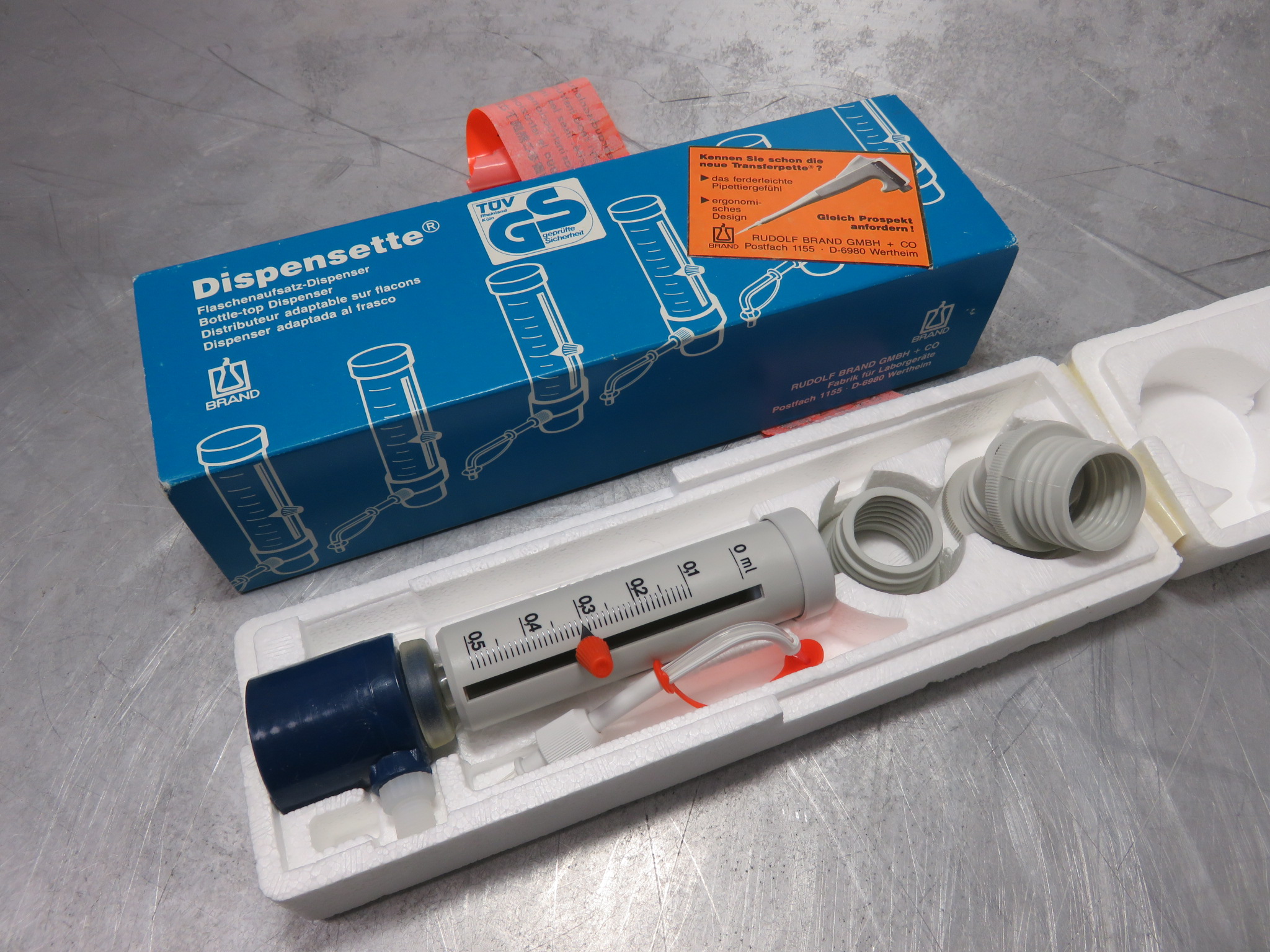 labstuff.eu - Brand Dispensette Variabel 0,1 - 0,5 ml