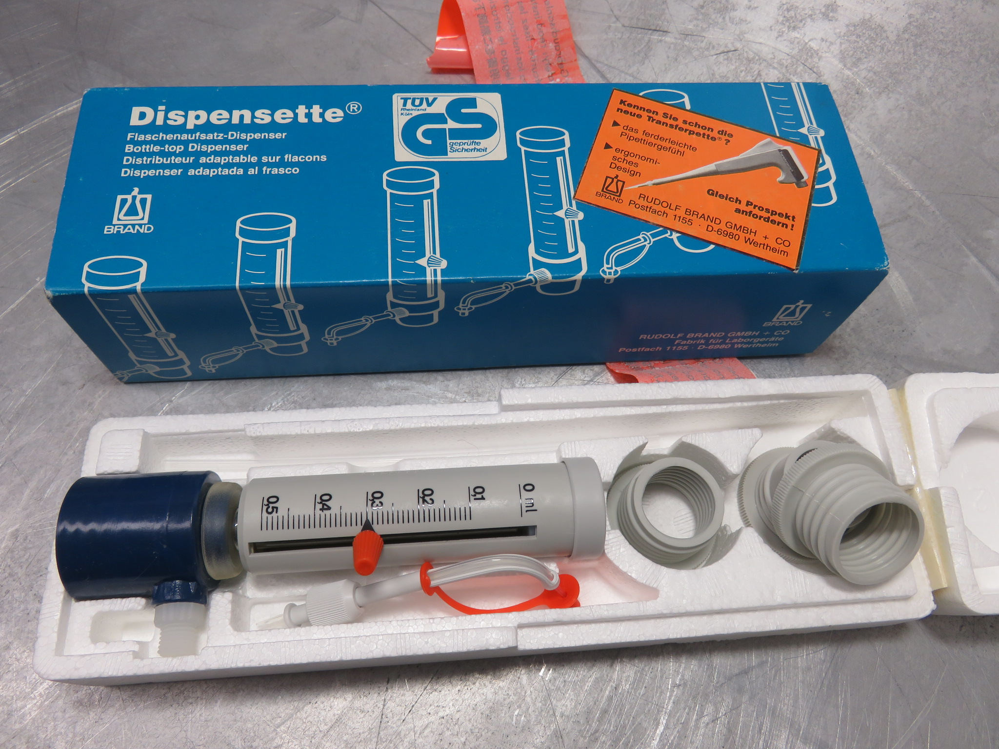 labstuff.eu - Brand Dispensette Variable 0.1 - 0.5 ml