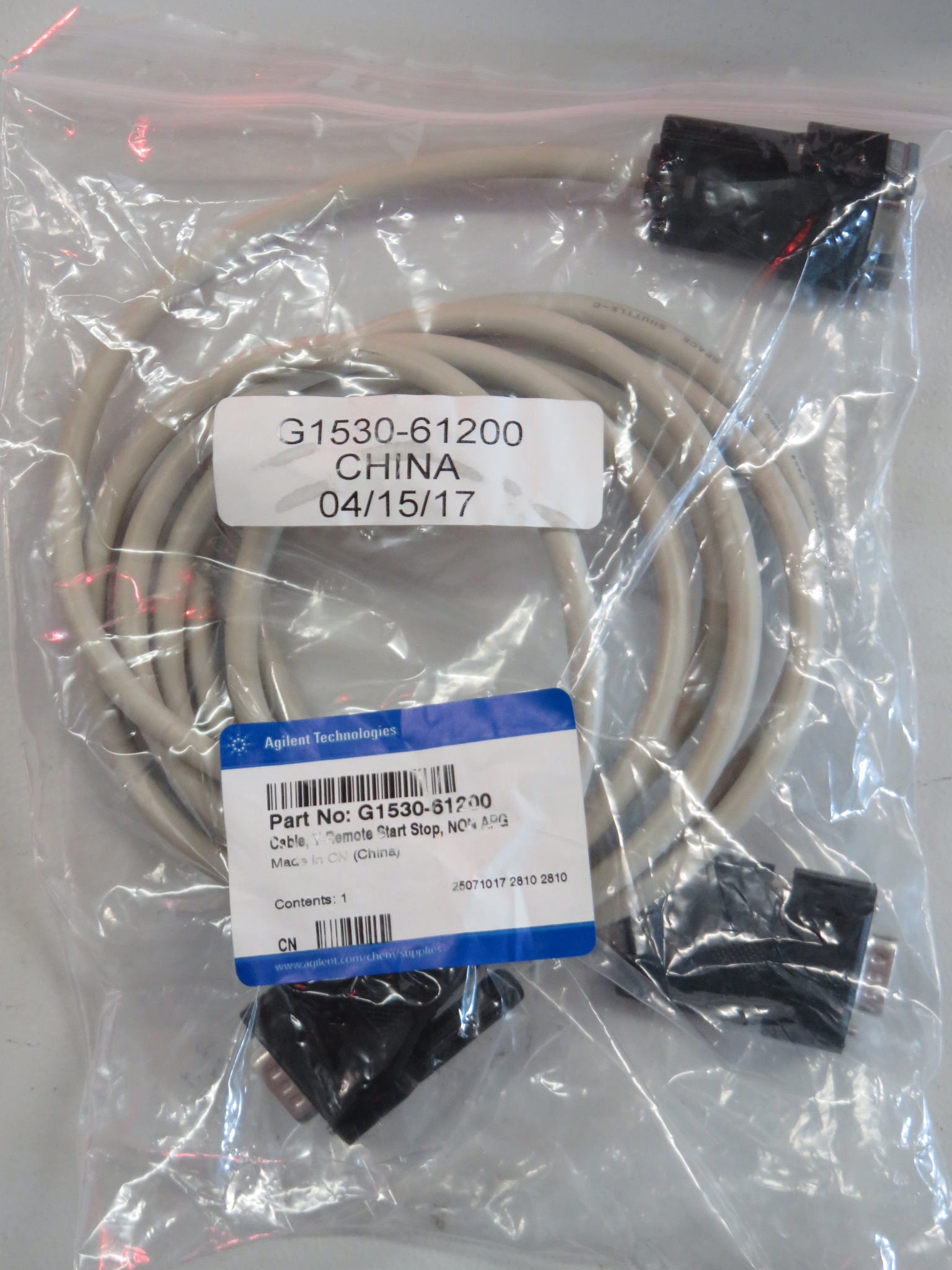 labstuff.eu - Agilent G1530-61200 Non-APG, "Y" remote start cable, used ...