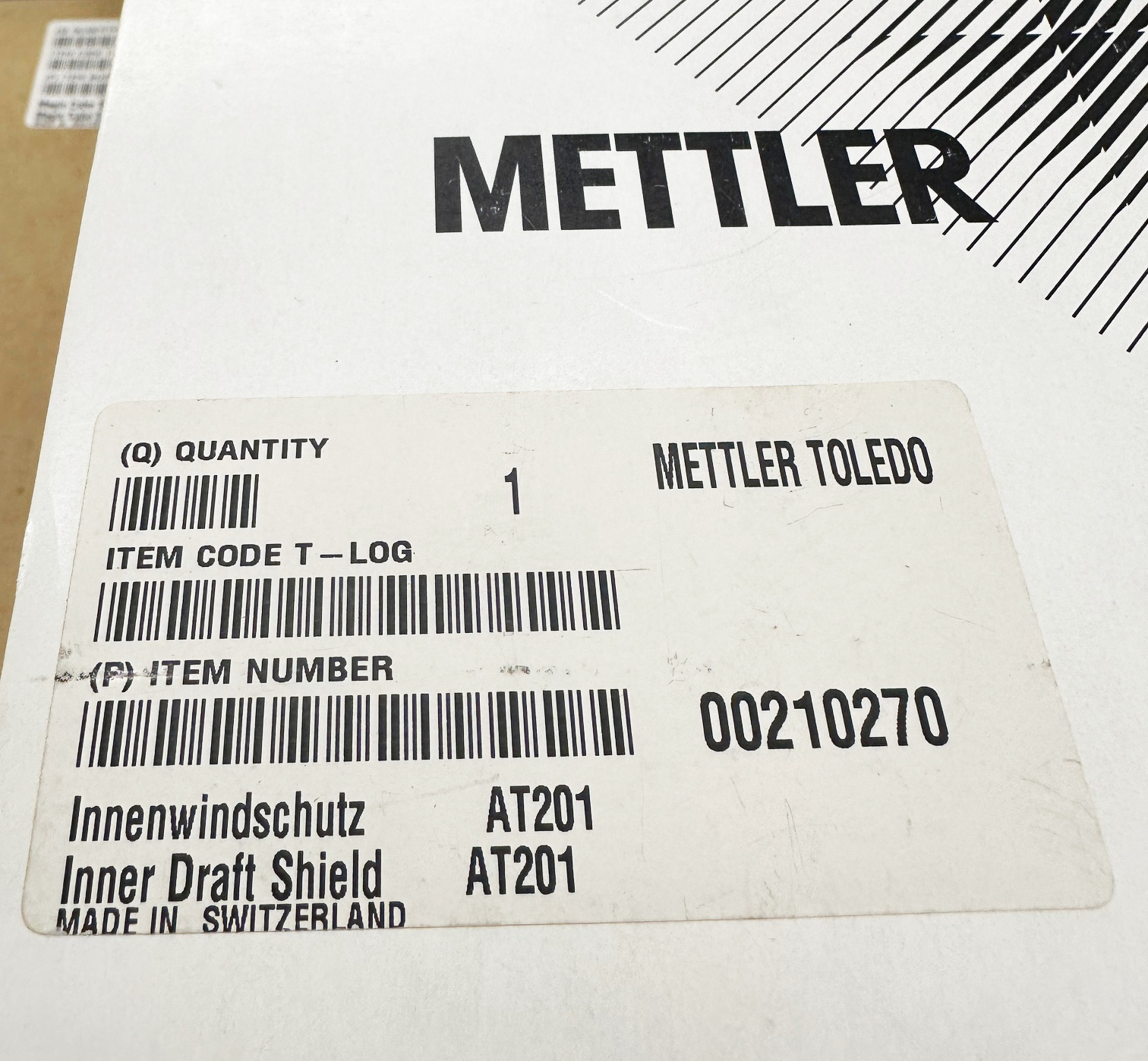 labstuff.eu - Mettler Inner Draft Shiedl for AT201, AT261 00210270