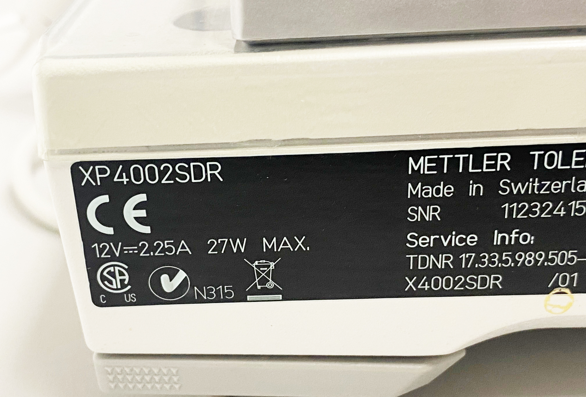 labstuff.eu - Mettler XP4002SDR Precision Balance 4100gr -- 0,01gr and ...