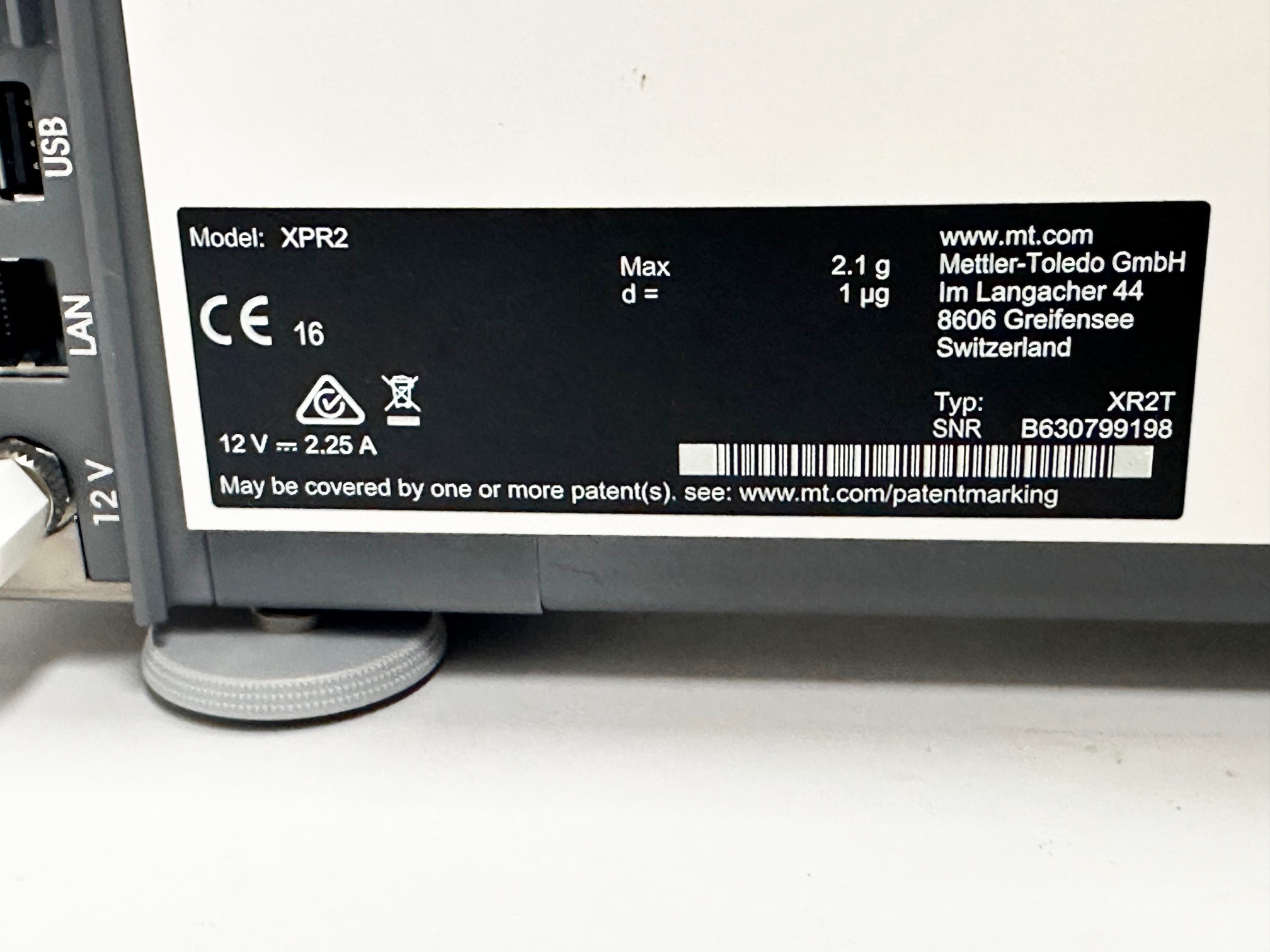 labstuff.eu - METTLER-TOLEDO Mikrowaage Excellence XPR2, Wägebereich: 2 ...