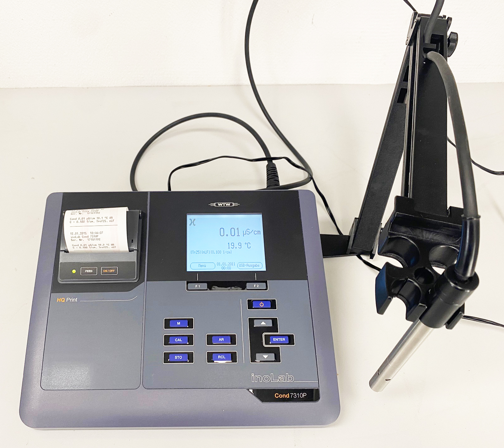 labstuff.eu - NEW WTW Cond 7310P Laboratory Conductivity Meter with Stand, Printer, USB and ...